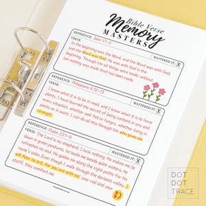 Printable Bible Verse Memory Masters Scripture Tracker for Bible ...