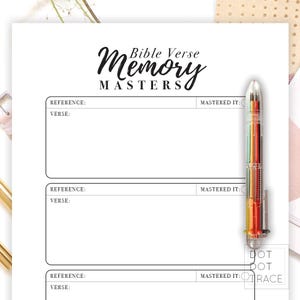 Printable Bible Verse Memory Masters Scripture Tracker for Bible ...