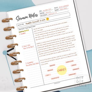 Printable 2-page Sermon Notes Printable With Reflection & Application ...
