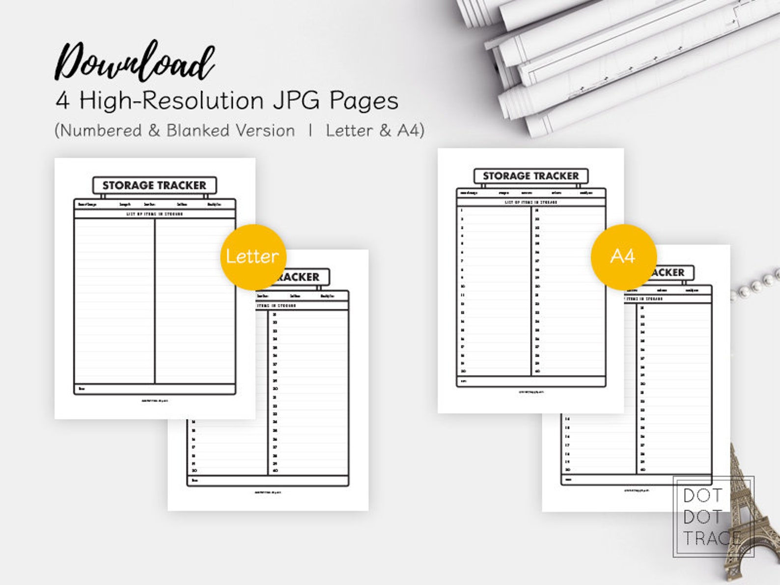 Printable Storage Tracker List Moving Tracker Storage Box List | Etsy