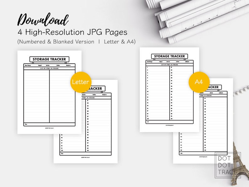 Printable Storage Tracker List Moving Tracker Storage Box List | Etsy