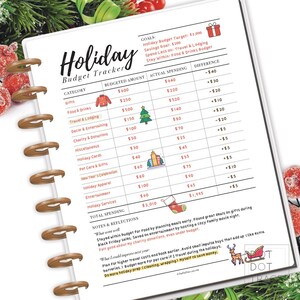 Printable Holiday Budget Tracker [happy Planner Classic] Christmas ...