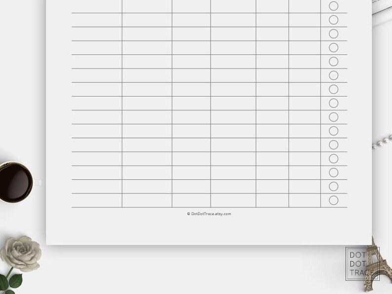 Printable Gift List Planner: Monthly Budget Tracker (letter & A4 ...