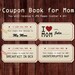 Printable Coupon Book for Moms Coupon Book for Mom Coupon Book for ...