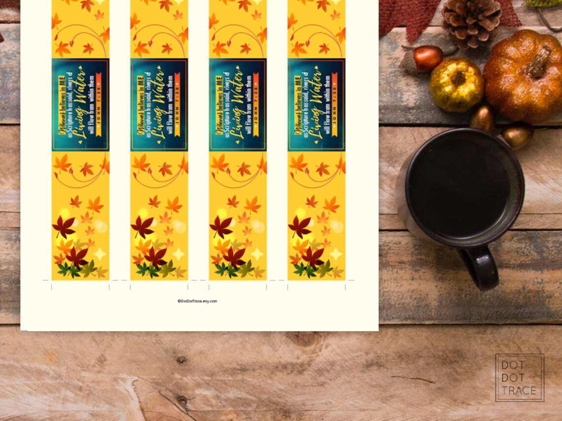 Printable Christian Fall Festival Water Bottle Labels | Etsy