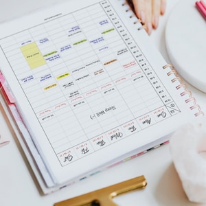 Sunday Start Printable Weekly Scheduler Weekly Planner 7 Day Planner ...