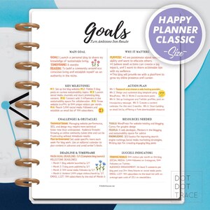 Goal Planner & Success Tracker: Happy Planner Classic (digital Download ...