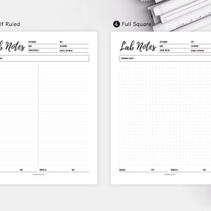 Printable Student Lab Notes Lab Notes Student Planner Printable ...