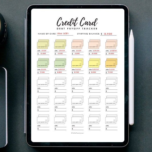 Debt Tracker Goodnotes Template - Etsy