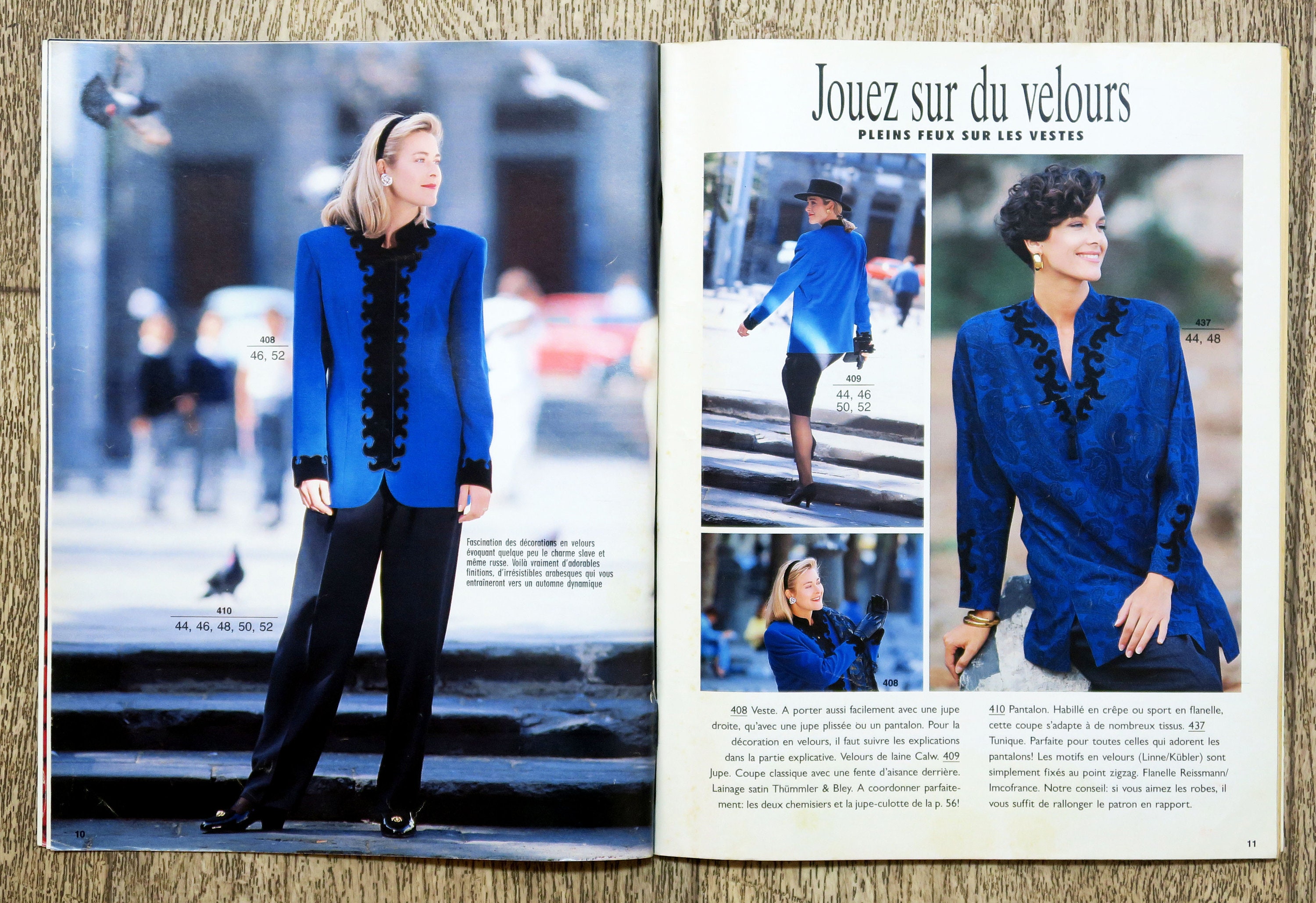Burda Fashion Magazine in Large Sizes Fall 1990, Sewing Pattern, Burda ...