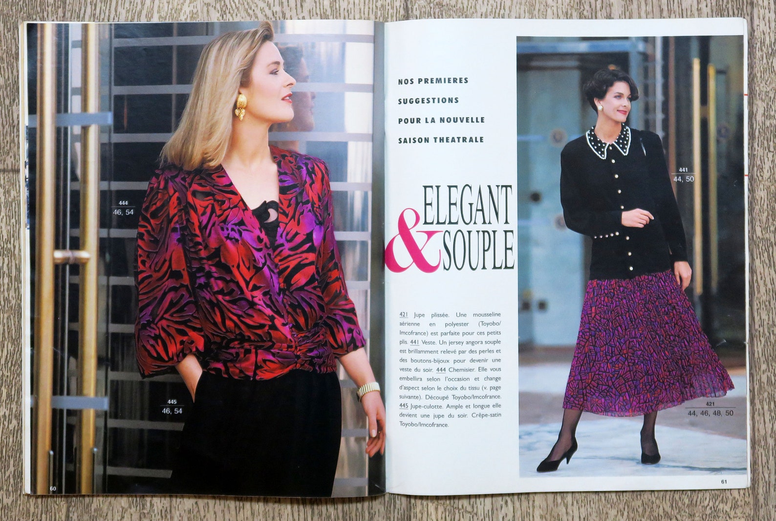 Burda Fashion Magazine in Large Sizes Fall 1990, Sewing Pattern, Burda ...
