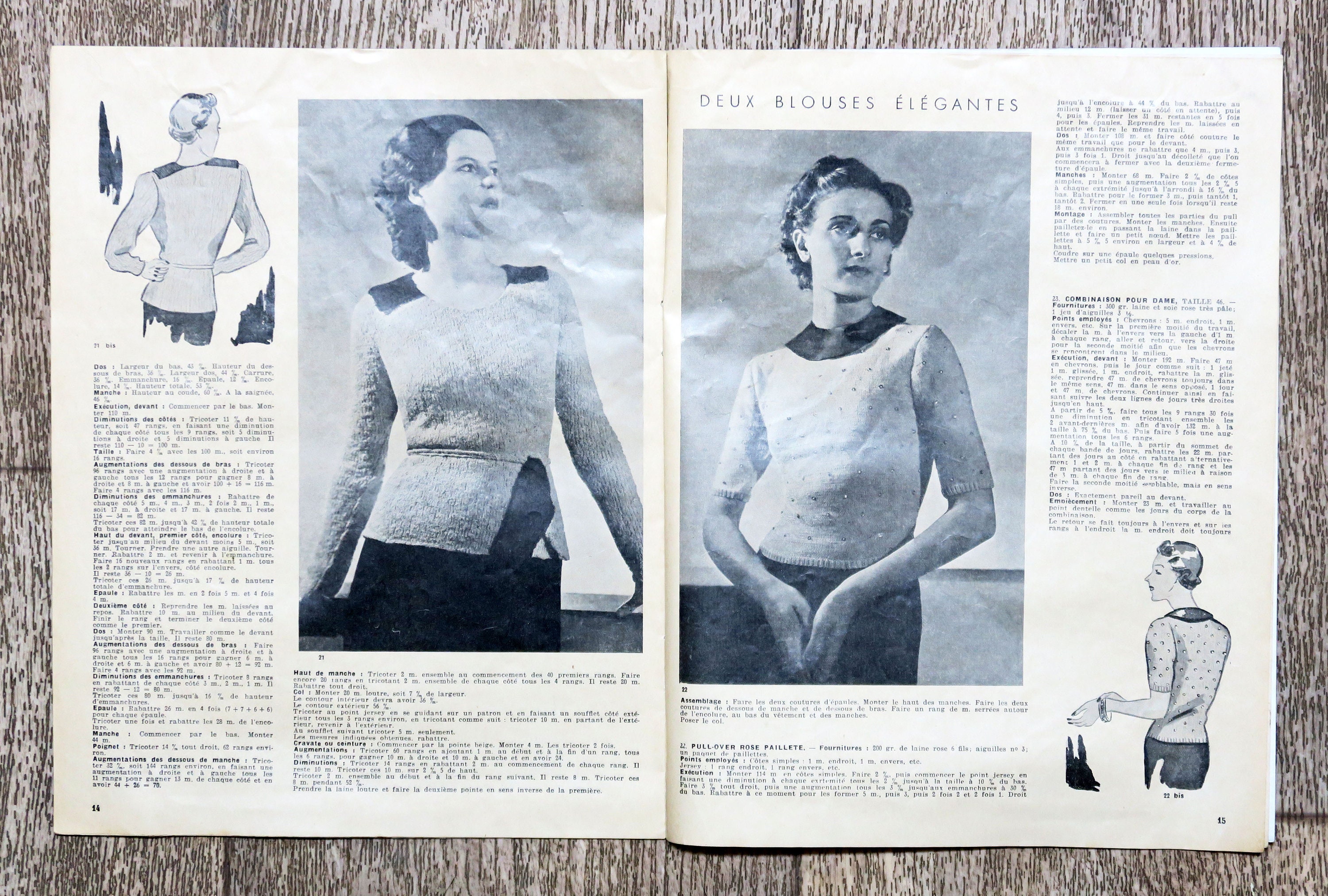 Magazine Tricots Mode 25, Knitting Magazine, Vintage Knitting, Vintage ...