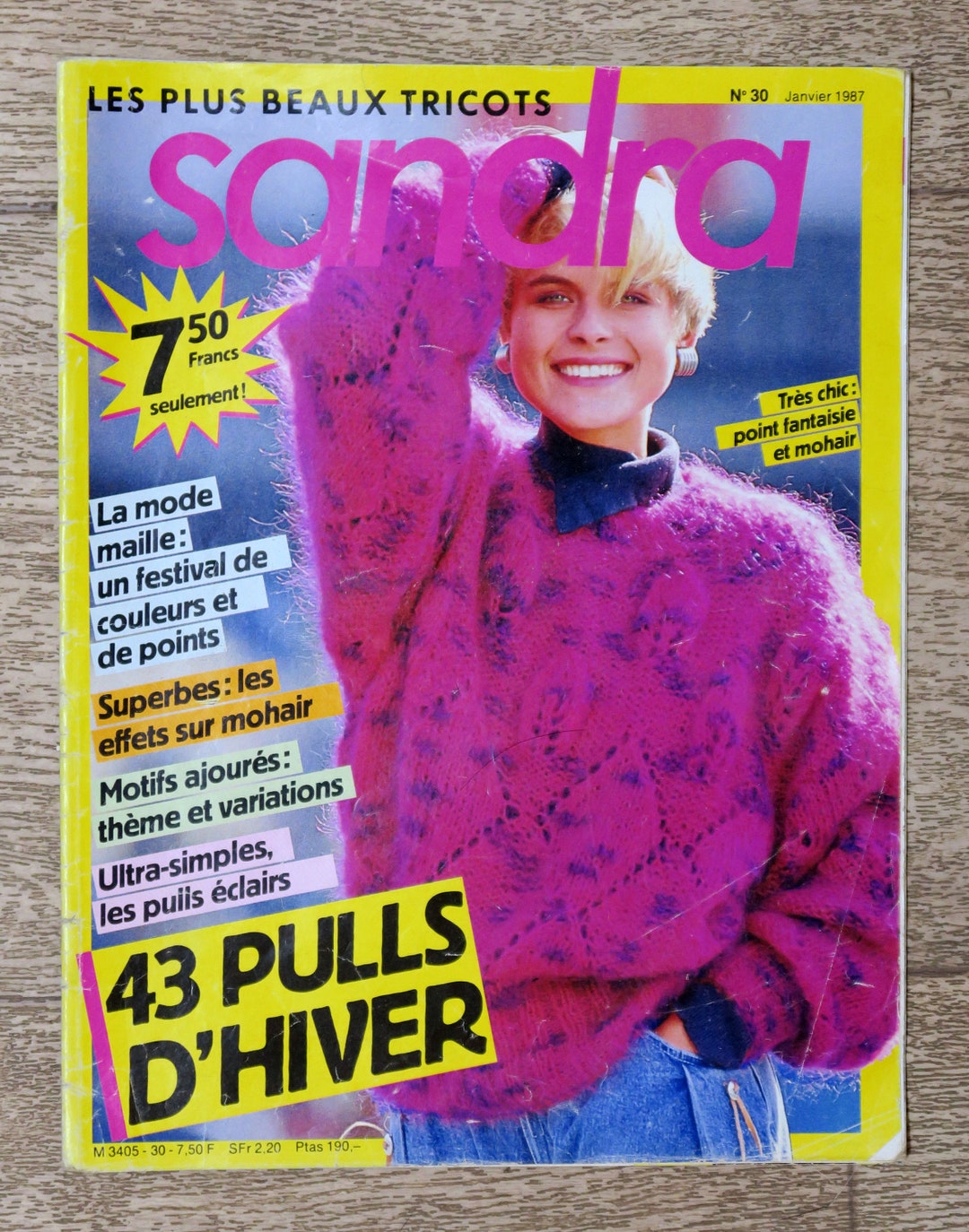Sandra Magazine 30 / January 1987, Knitting Magazine, Knitting Catalog ...