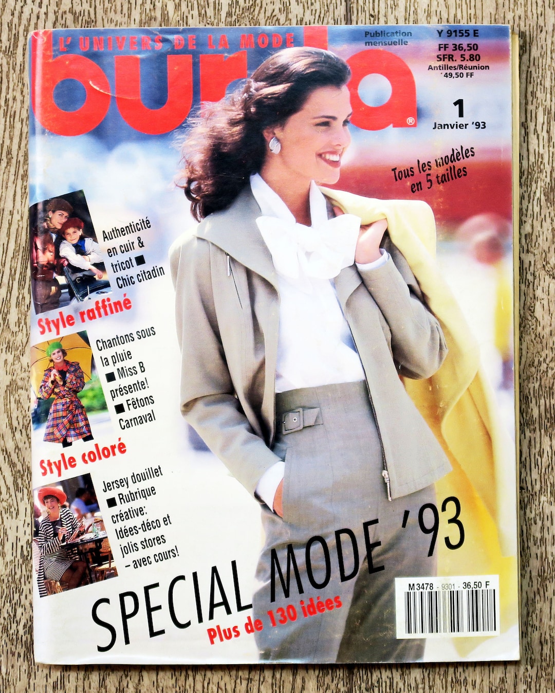 Burda Magazine From January 1993, Sewing Magazine, Burda Pattern ...