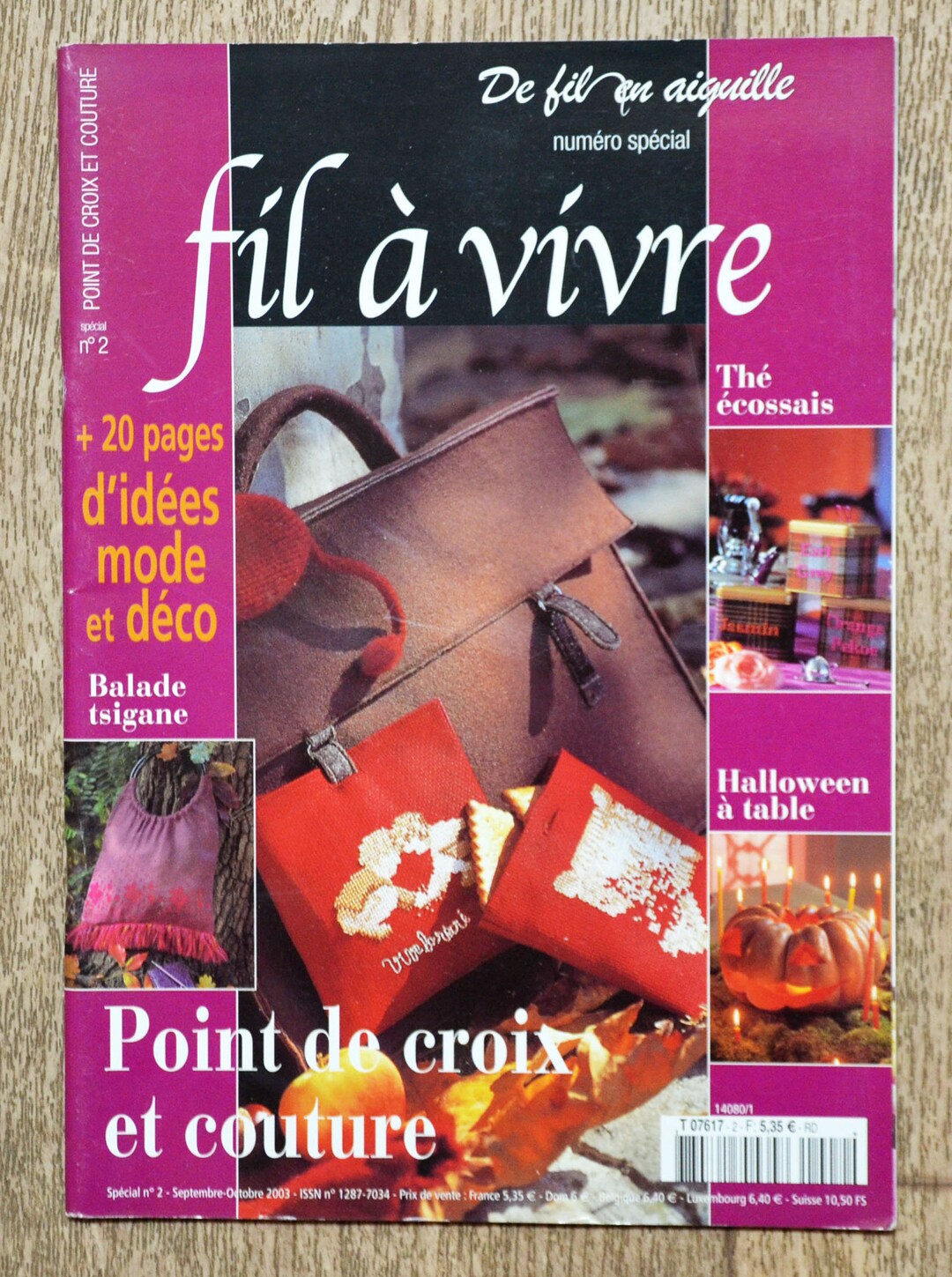 Magazine De Fil En Aiguille Special Issue Fil à Vivre 2, Embroidery ...