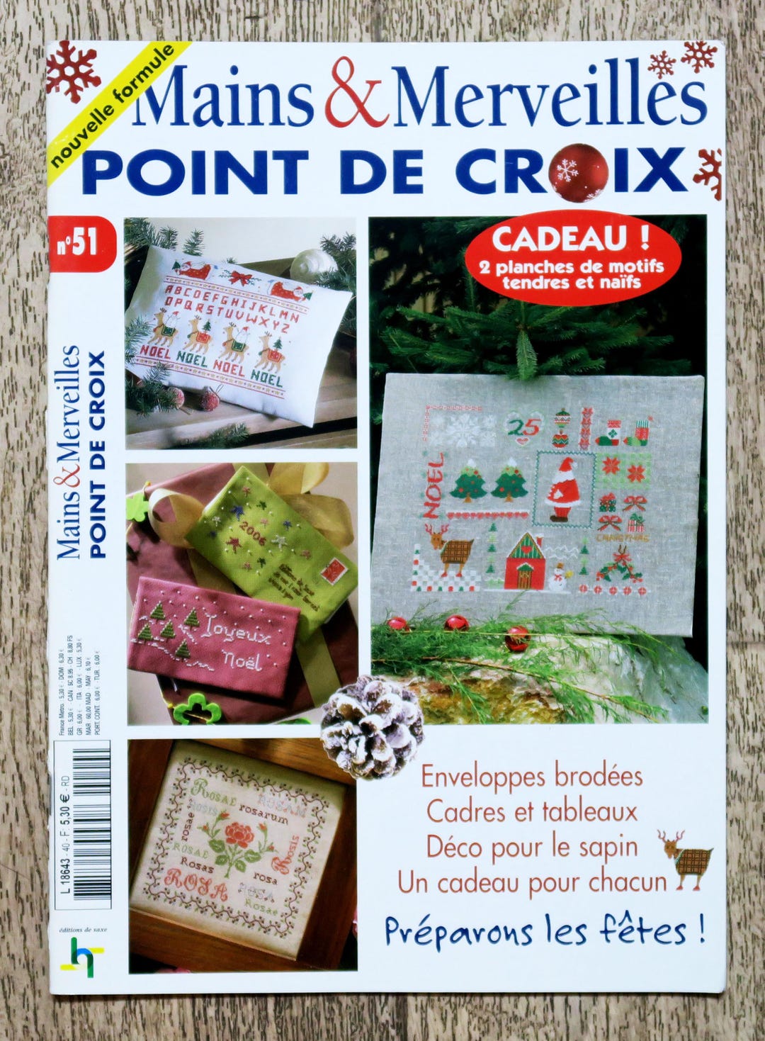 Magazine Mains Et Merveilles 51, Embroidery Magazine, Cross Stitch ...