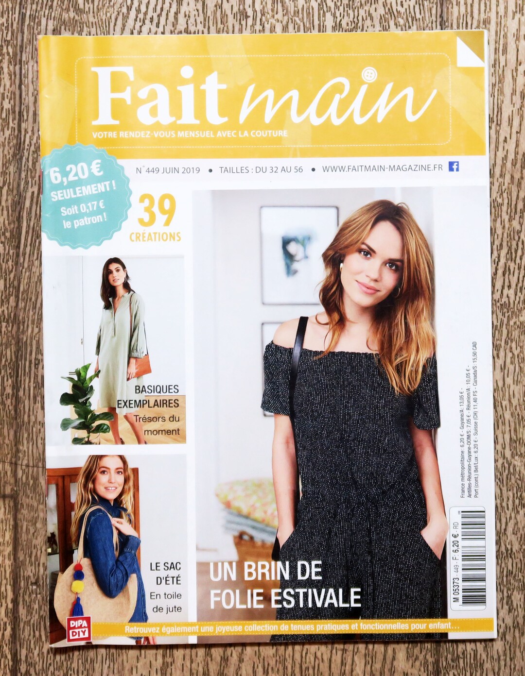 Handmade Magazine Step by Step From June 2019, Sewing Magazine, Sewing ...