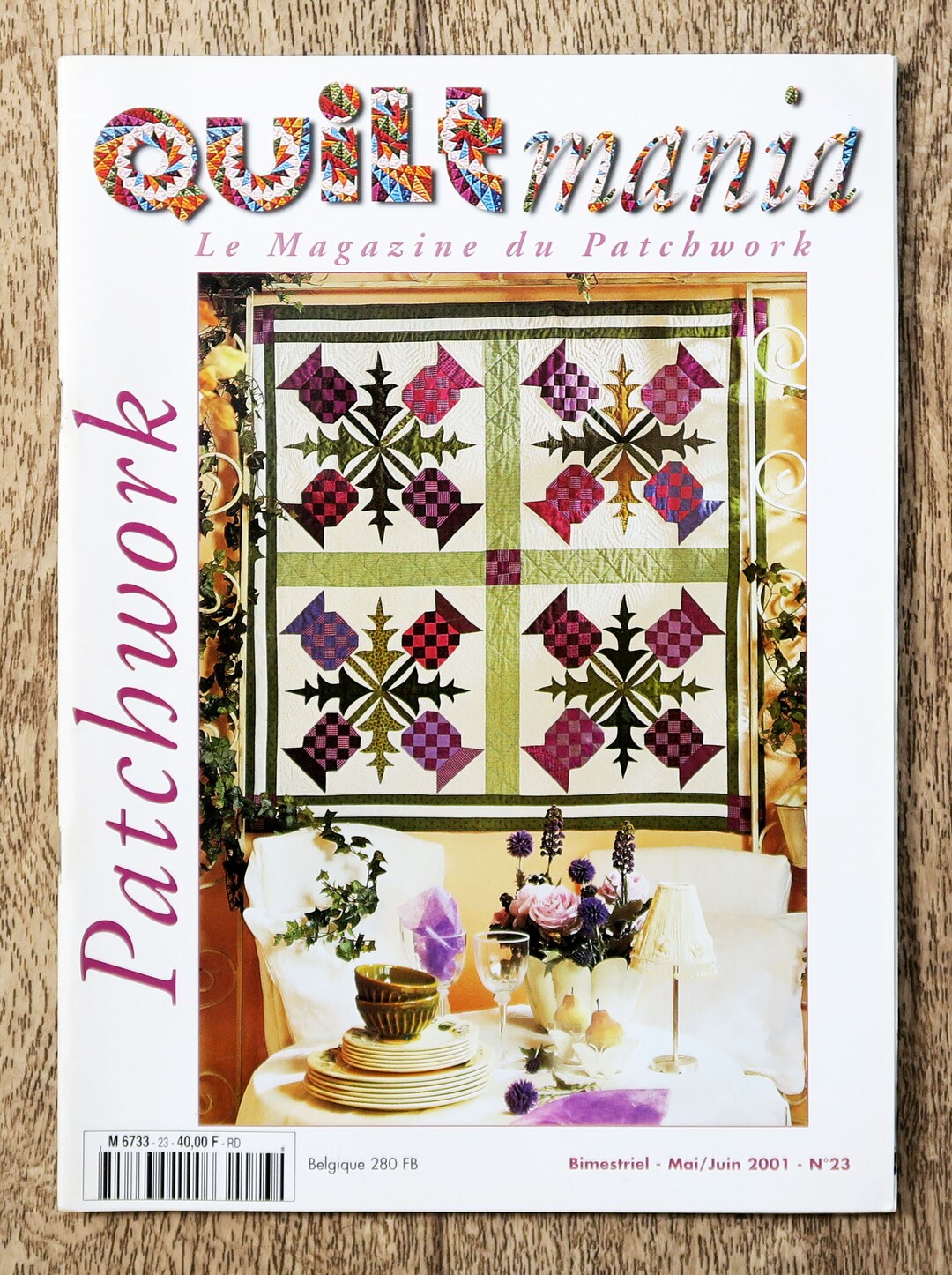 Quiltmania Magazine 23 / May-june 2001, Patchwork Magazine, Sewing ...