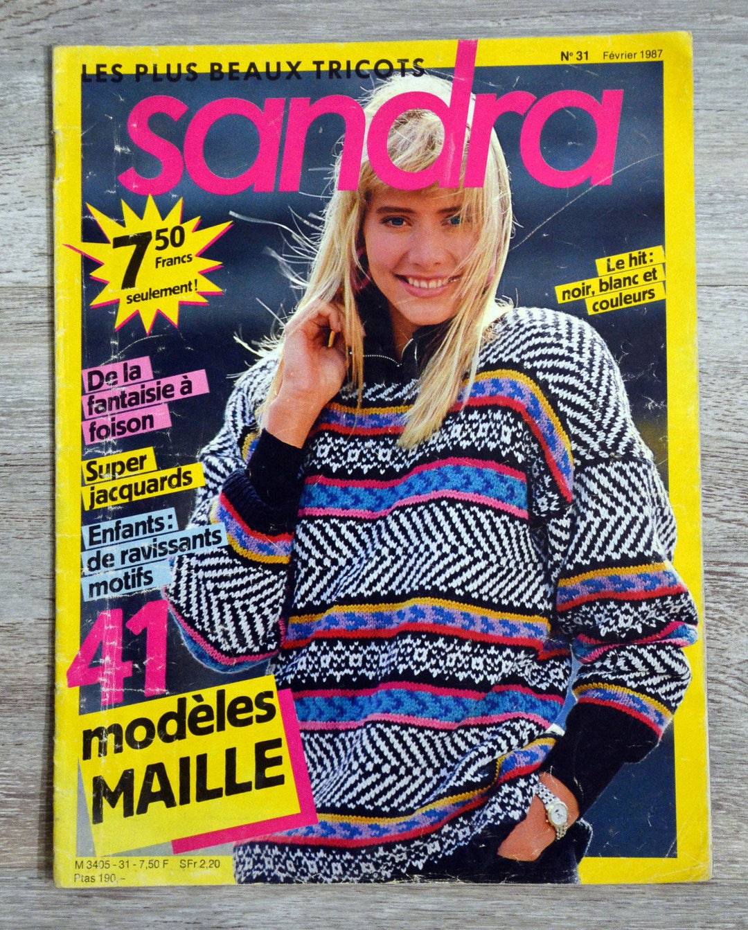 Sandra Knitting Magazine 31 / February 1987, Knitting Catalog, Vintage ...