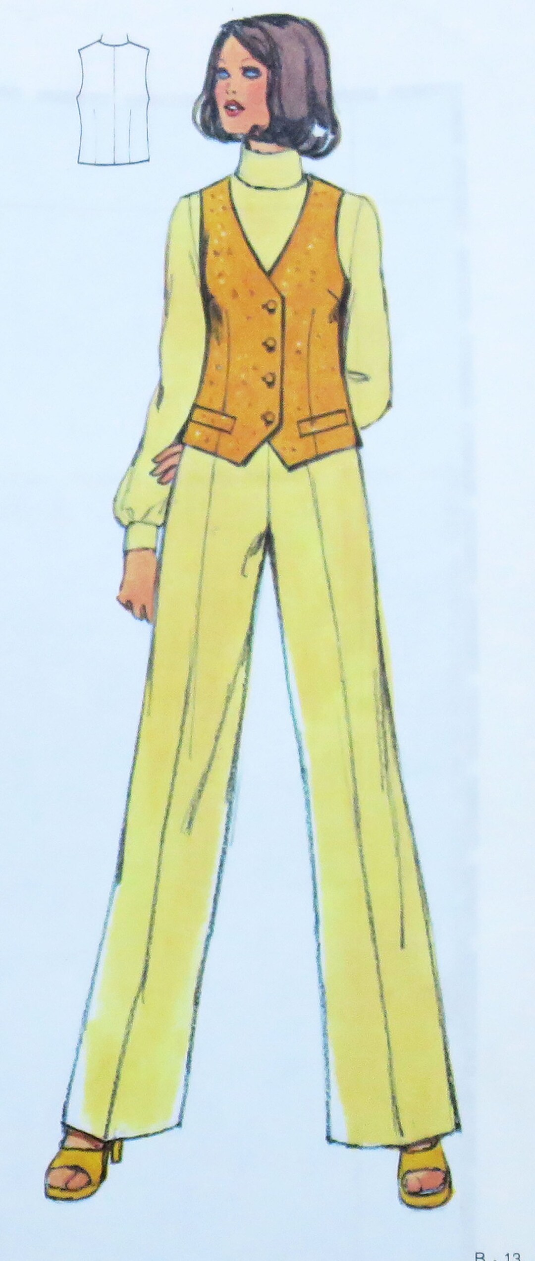 Sleeveless Vest Pattern / Sewing Pattern 37 Needle Club - Etsy