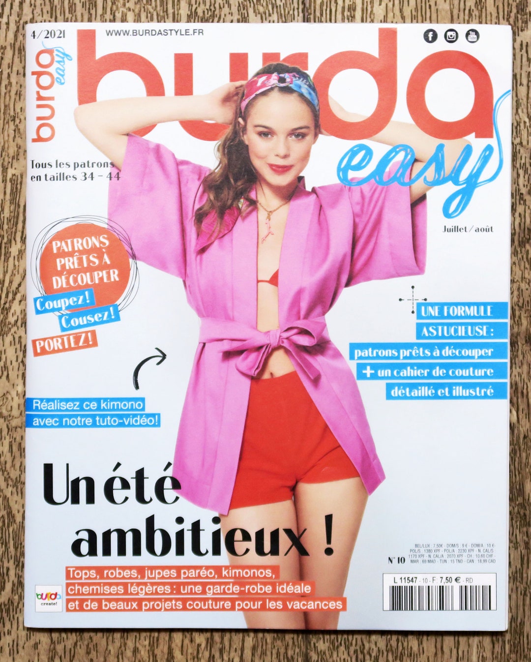 Burda Easy Magazine 4/2021 / July-august, Sewing Magazine, Sewing ...
