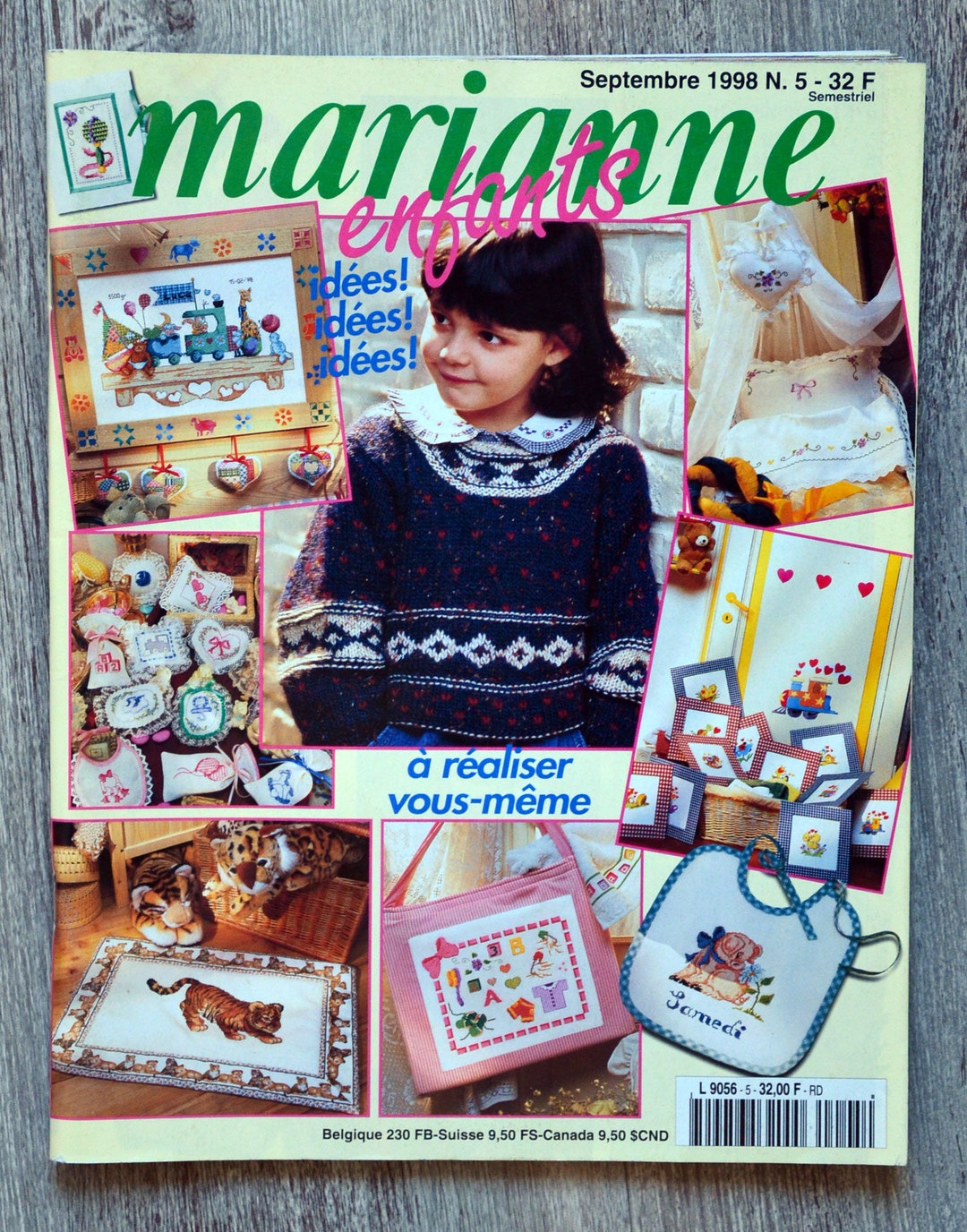 Marianne Children's Magazine / September 1998 Embroidery - Etsy