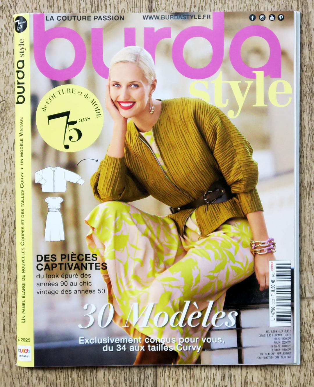 Burda Magazine February 2025, Sewing Pattern, Burda Pattern, Sewing ...