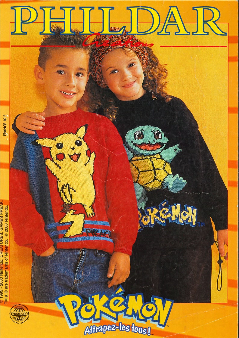 French - Tutorial 2 Pokémon Sweaters for Children, Pokémon Sweater ...