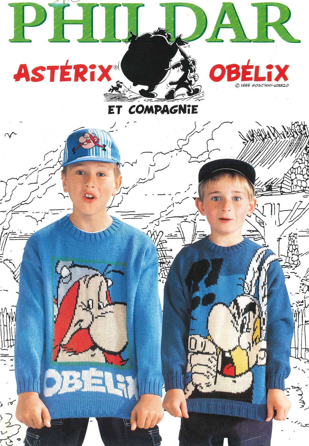 French - Asterix and Obelix Sweater Tutorial for Children, Comic Book ...