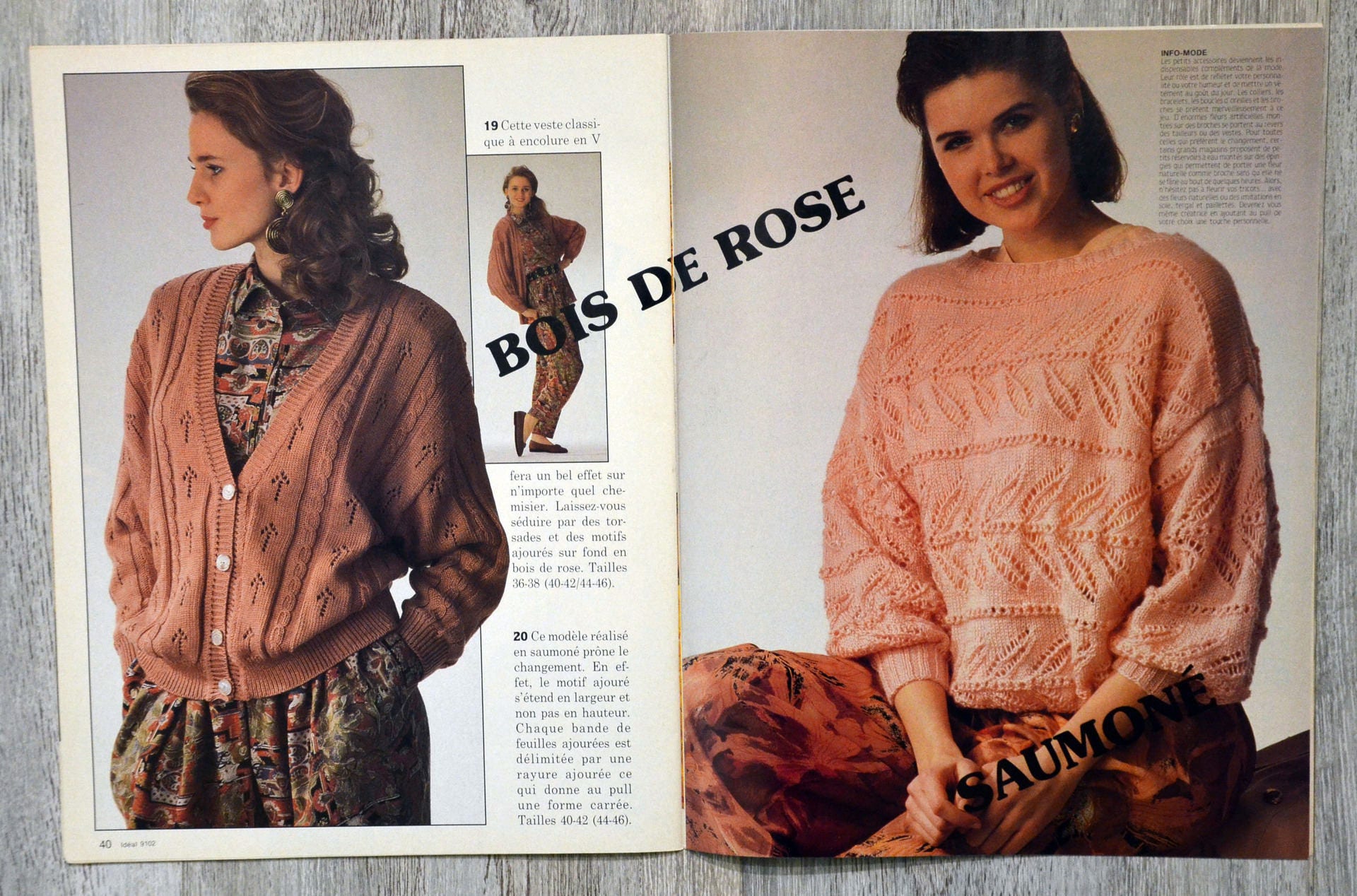 Magazine du tricot Idéal / Avril-mai-juin 1991 catalogue | Etsy