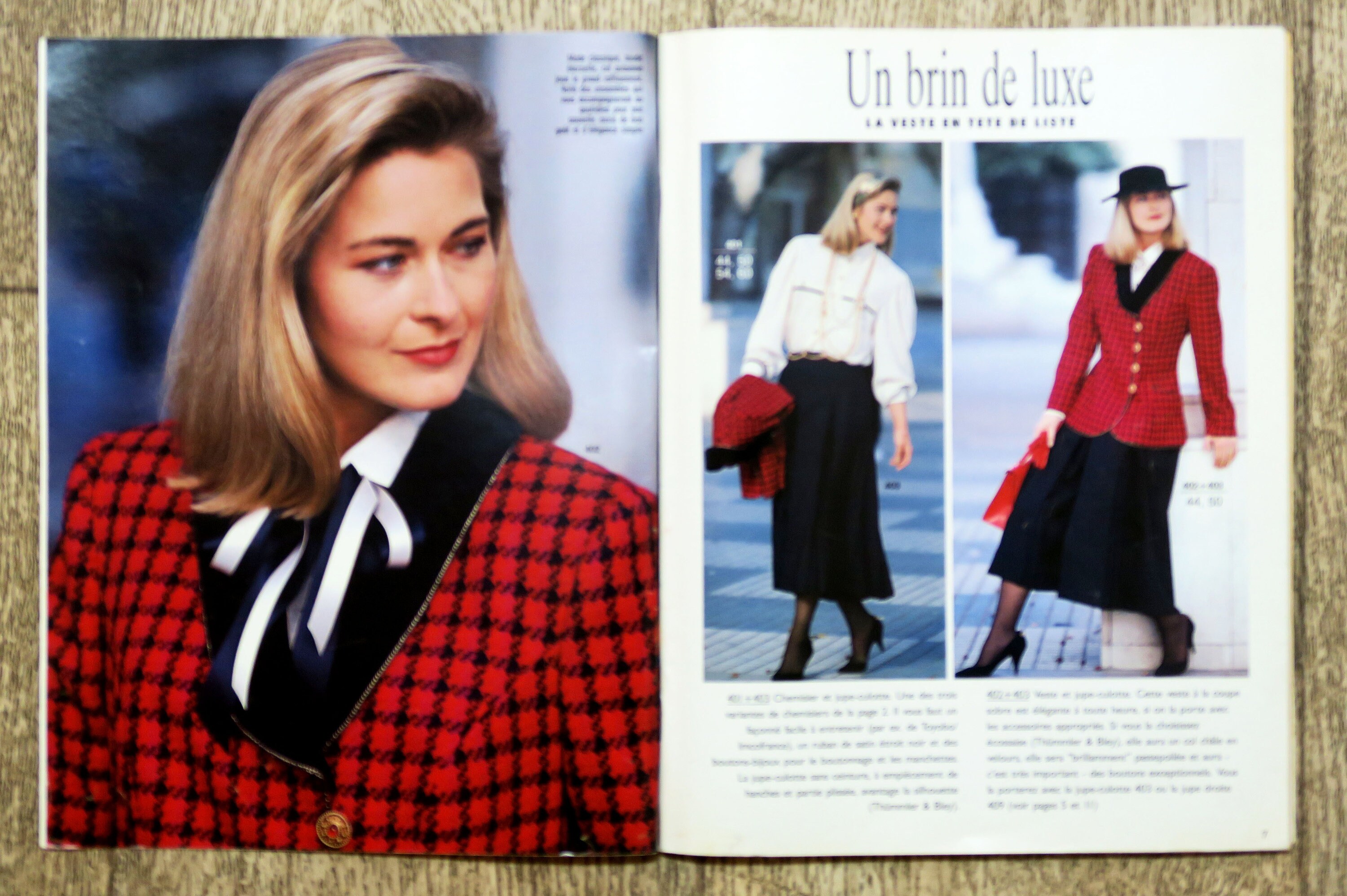 Burda Fashion Magazine in Large Sizes Fall 1990, Sewing Pattern, Burda ...