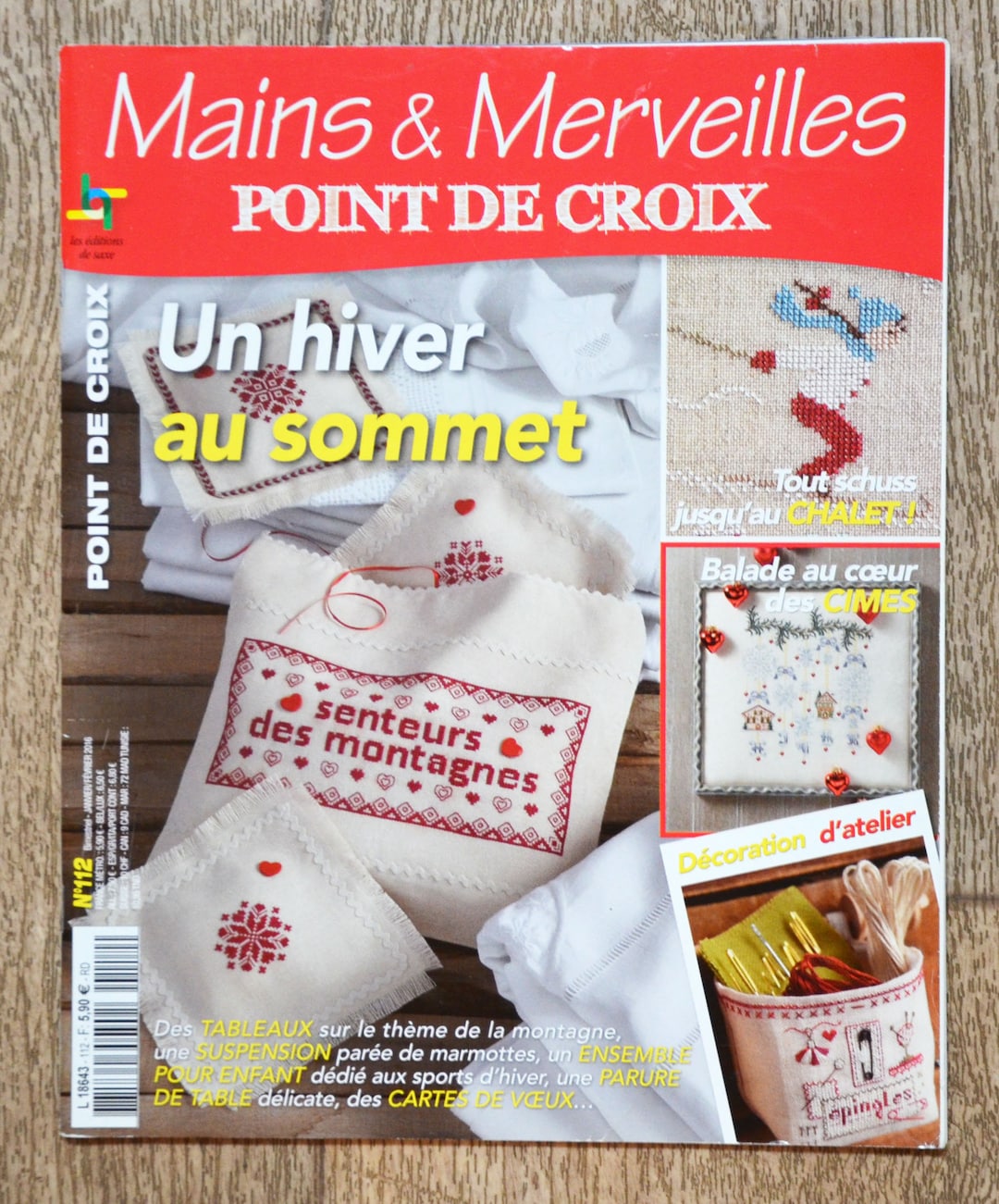 Mains Et Merveilles Magazine 112, Embroidery Magazine, Cross Stitch ...