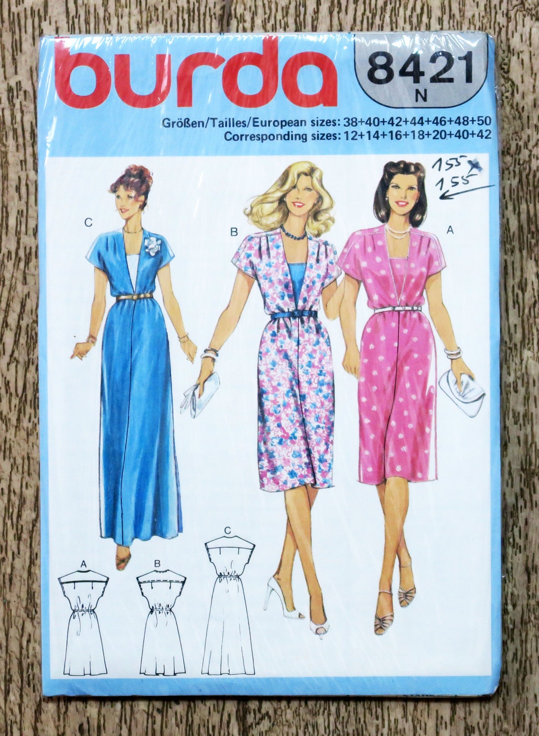 Burda Pattern Pocket 8421 / Women's Dress, Sewing Pattern, Dress ...
