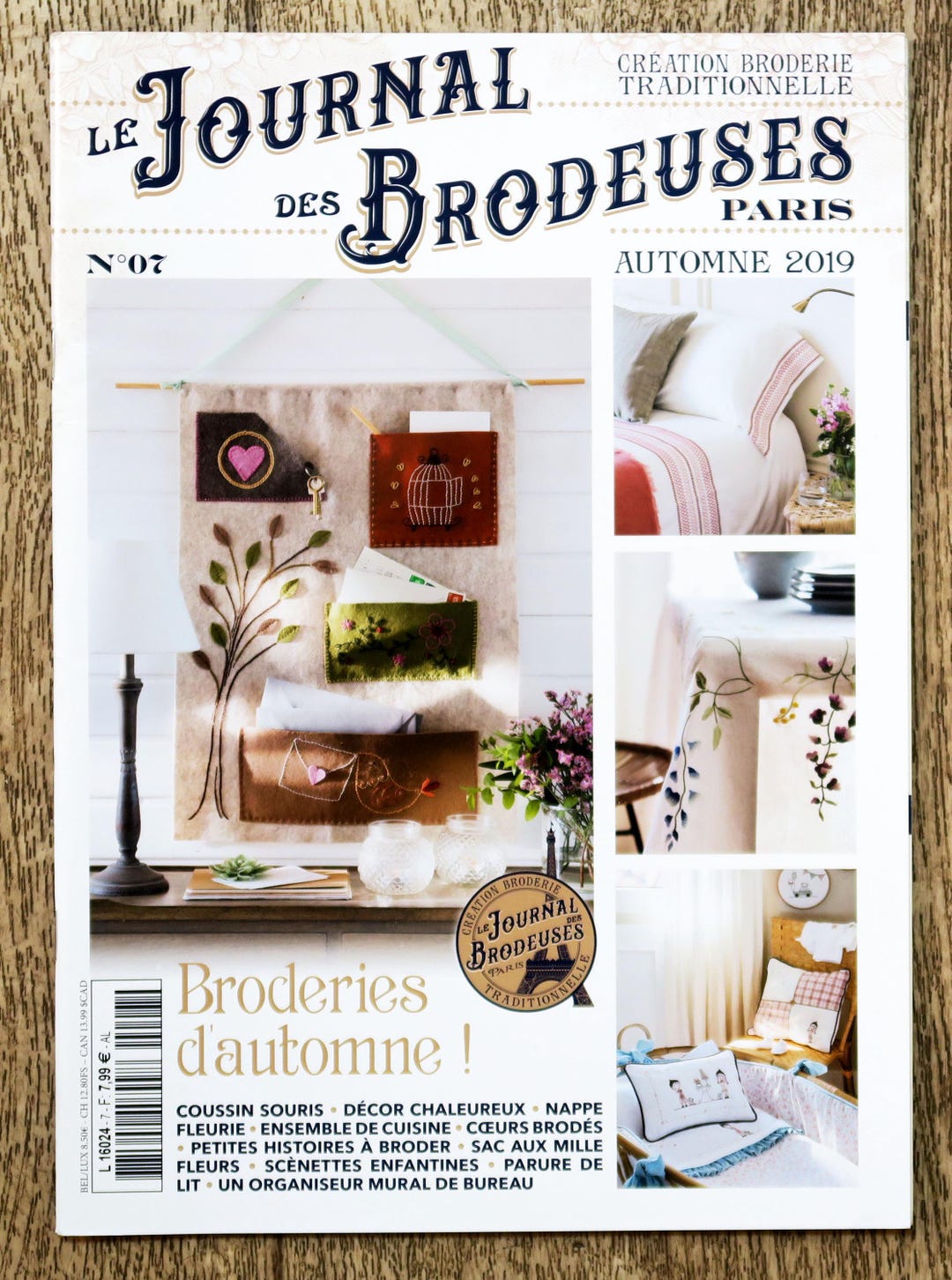 Magazine Le Journal Des Brodeuses 7 / Autumn 2019, Embroidery Magazine ...