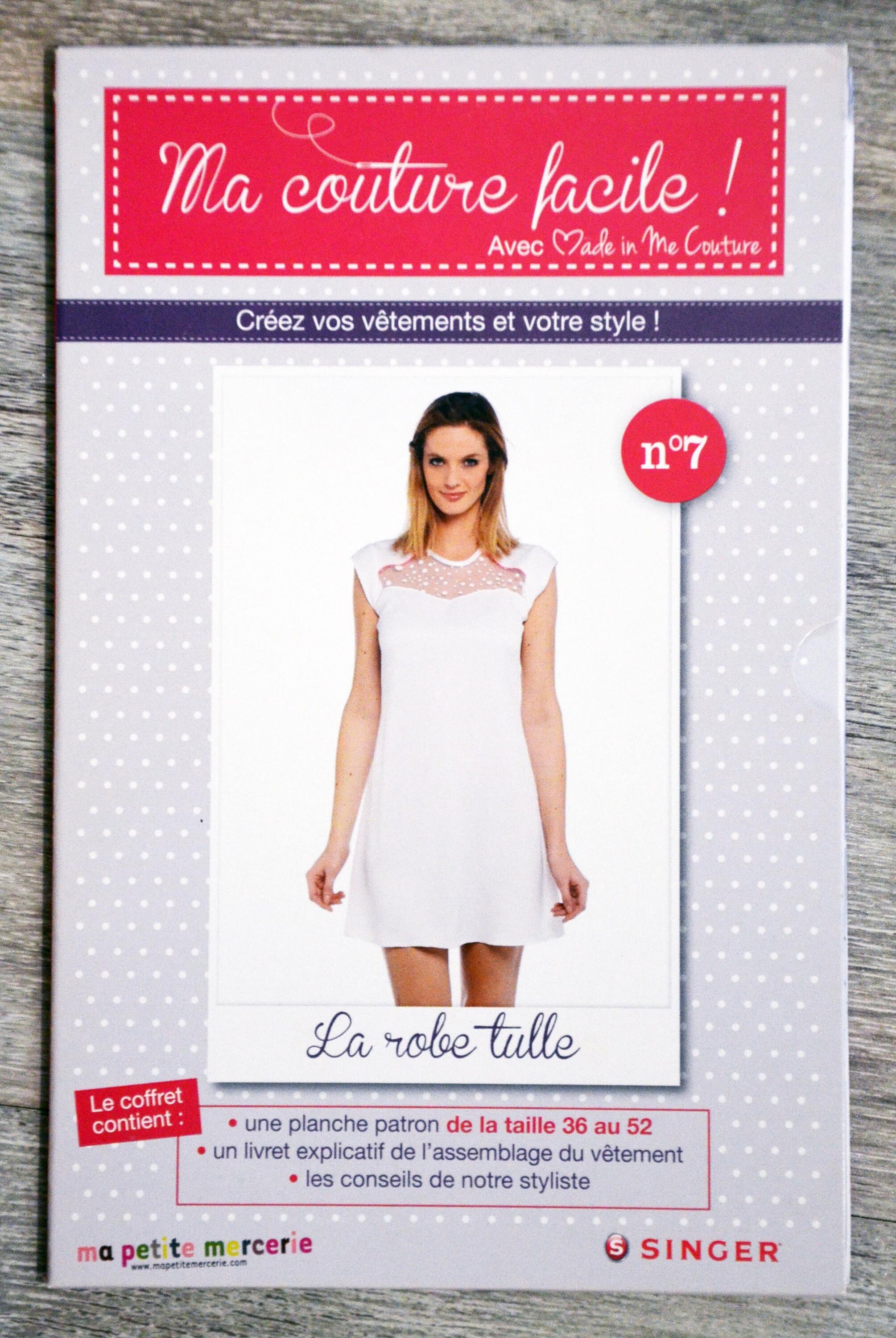 Patron Ma couture facile 7 / La robe tulle, patron couture, patron robe, robe en tulle, patron ...