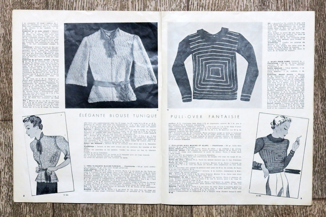 Magazine Tricots Mode 25, Knitting Magazine, Vintage Knitting, Vintage ...