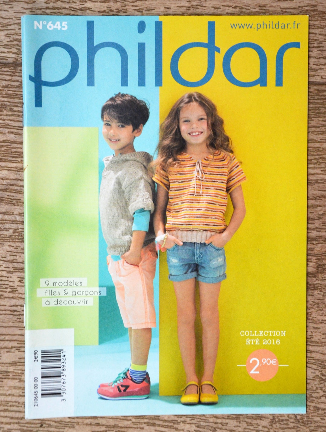 Mini Magazine Phildar 645 / 9 Children's Models, Knitting Catalog ...