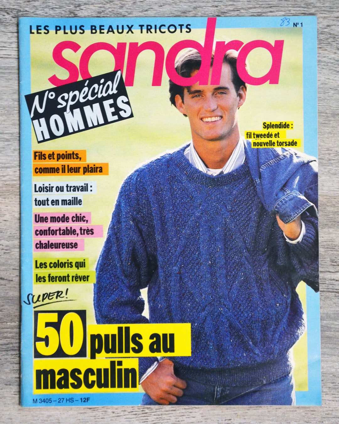 Sandra 1 Knitting Magazine / Men's Special, Knitting Catalog, Knitting ...