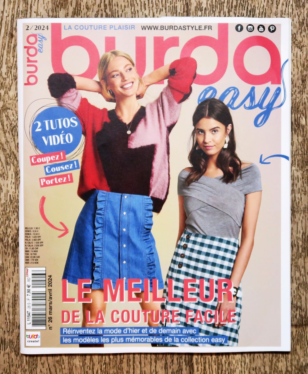 Burda Easy Magazine 2/2024 / March-april, Sewing Magazine, Sewing ...