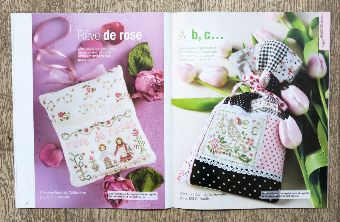 Mains Et Merveilles Magazine / Cross Stitch 90, Embroidery Magazine ...