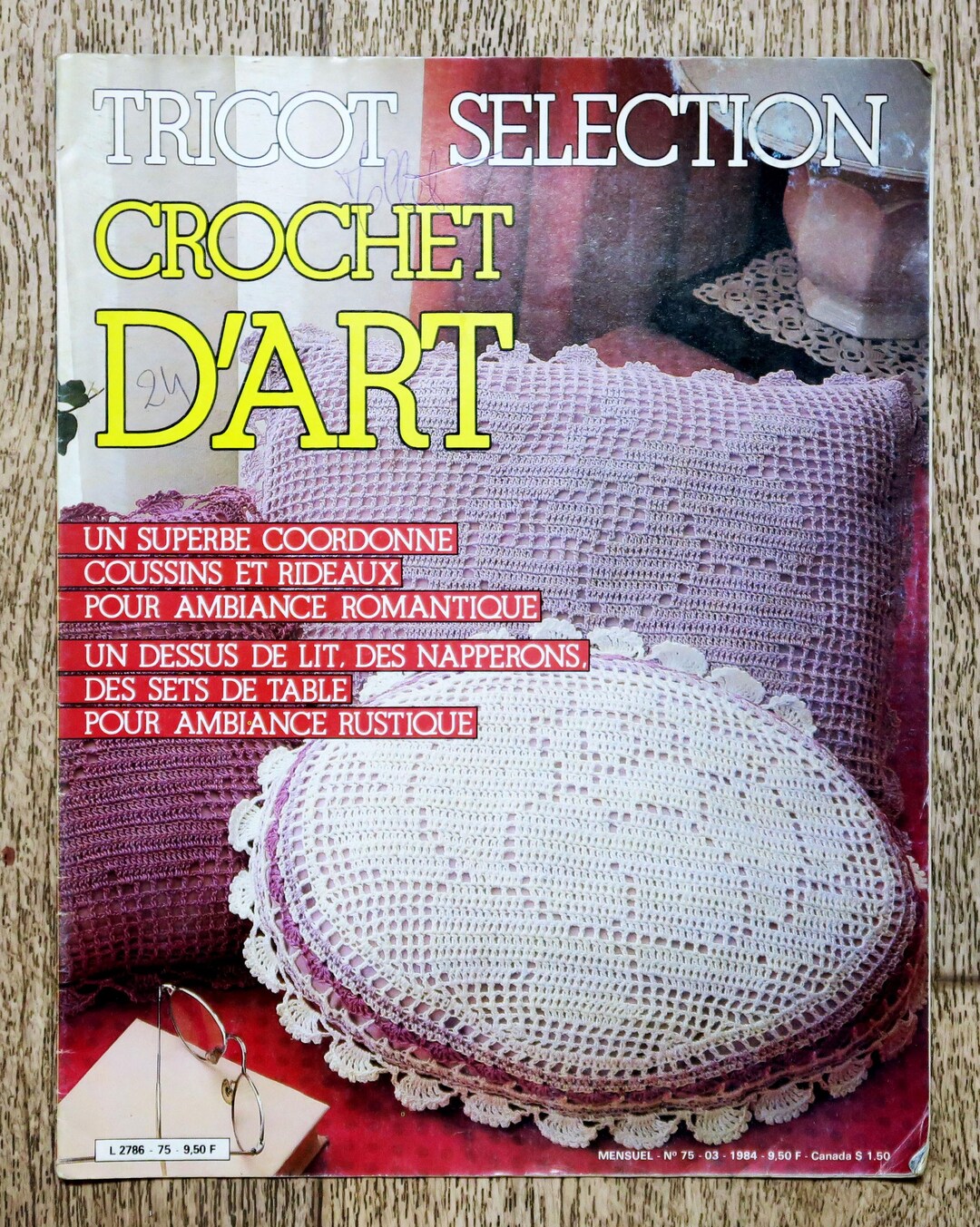 Tricot Selection Magazine / Crochet D'art 75, Crochet Magazine, Crochet ...