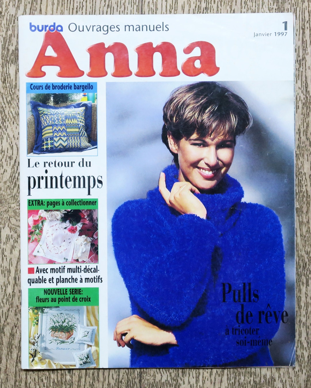 Anna Burda Magazine Manual Works 01/1997, Burda Magazine, Embroidery ...
