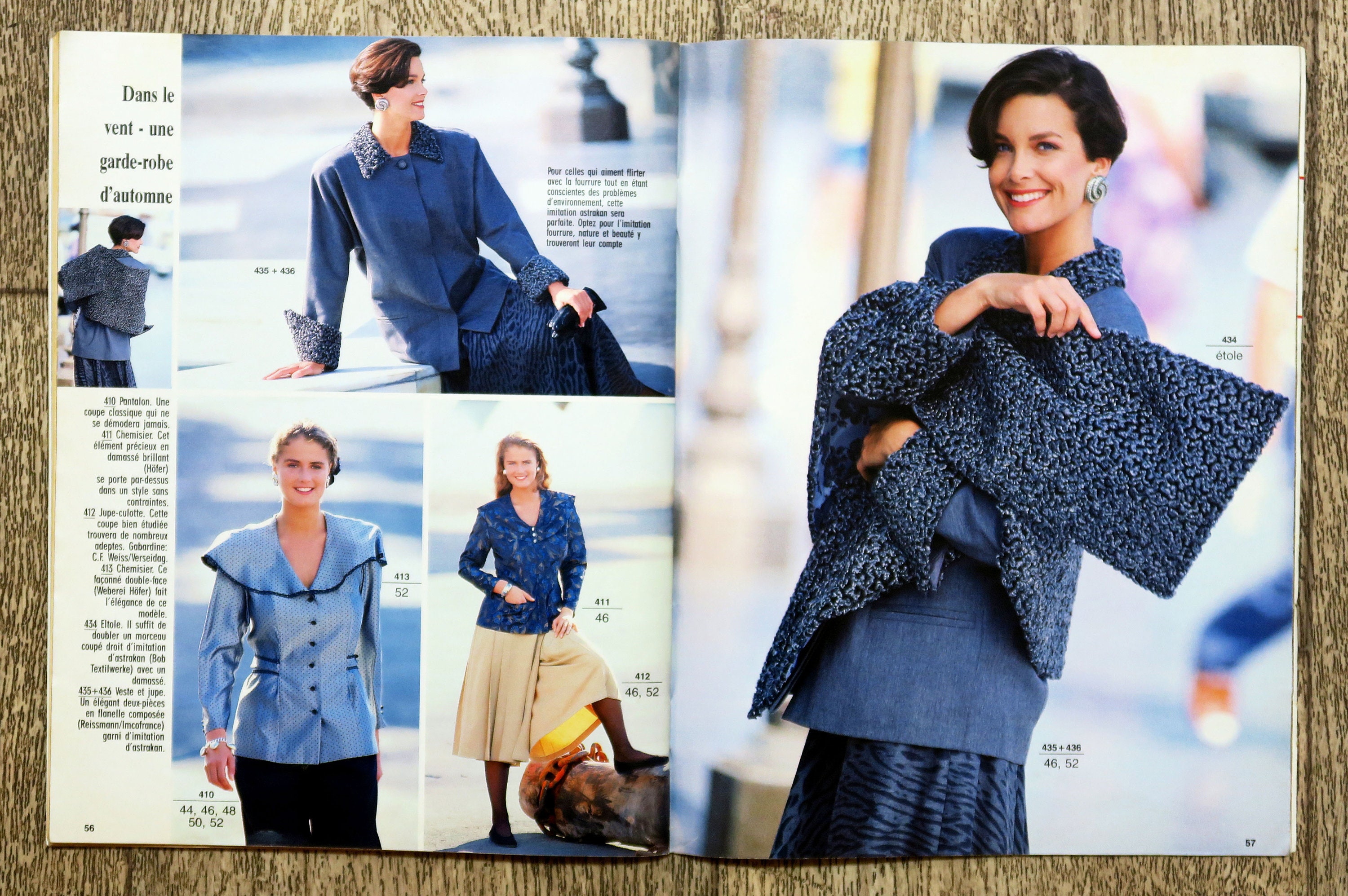 Burda Fashion Magazine in Large Sizes Fall 1990, Sewing Pattern, Burda ...