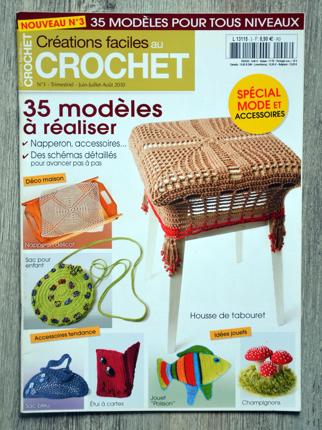 Magazine Créations Faciles Au Crochet 3 Explication Crochet - Etsy