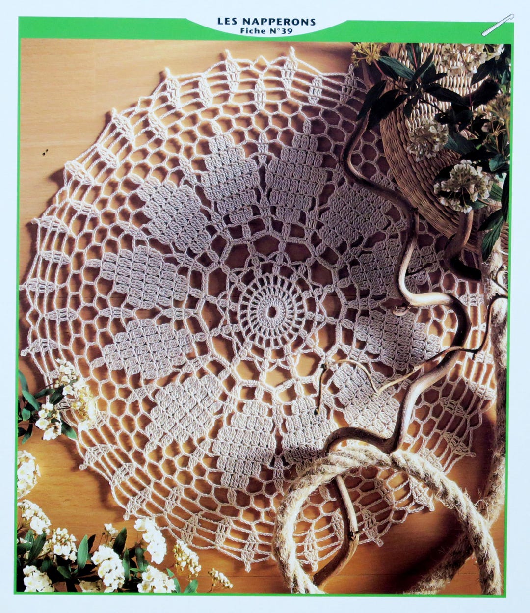 Crochet Pattern Placemats 39 / Carousel, Crochet Pattern, Crochet ...