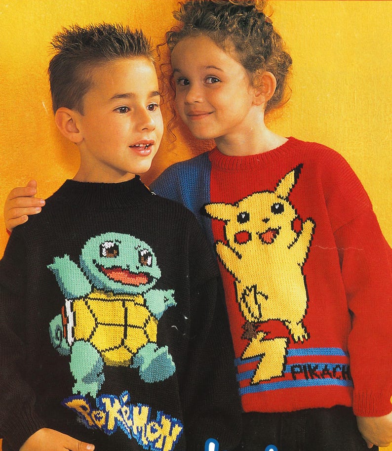 French - Tutorial 2 Pokémon Sweaters for Children, Pokémon Sweater ...