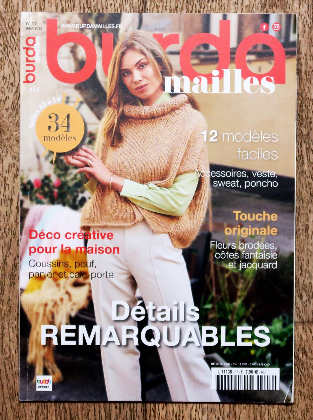 Burda Knitwear Magazine 17 / August 2022, Knitting Magazine, Knitting ...
