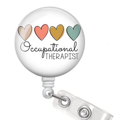 Occupational Therapist Badge Reel OT Badge Reel Cute Badge - Etsy