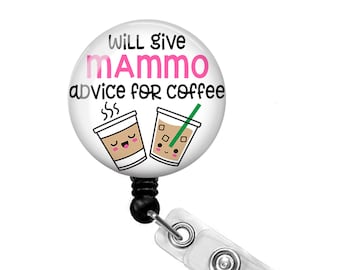 Mammography Tech Badge Reel Mammography Nurse Badge Mammography Tech ...