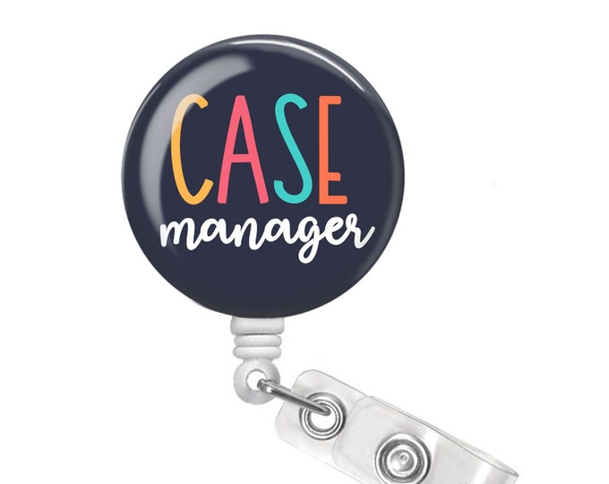 Nurse Case Manager Badge Reel Nurse Case Manager Badge Holder Case ...
